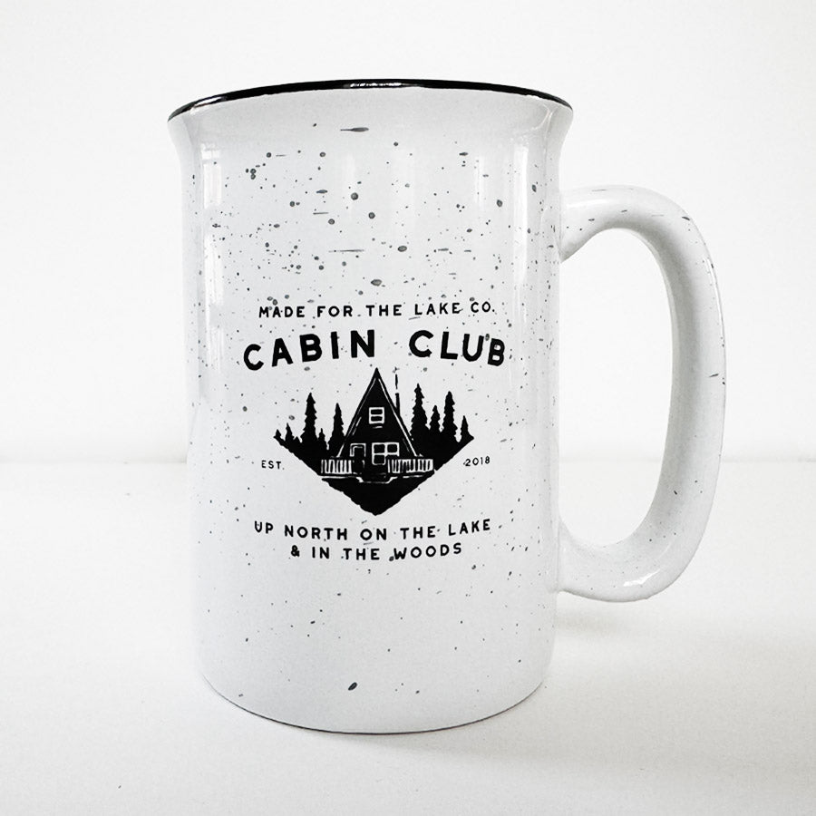 Cabin Club Speckled Mug – Made For The Lake Co.