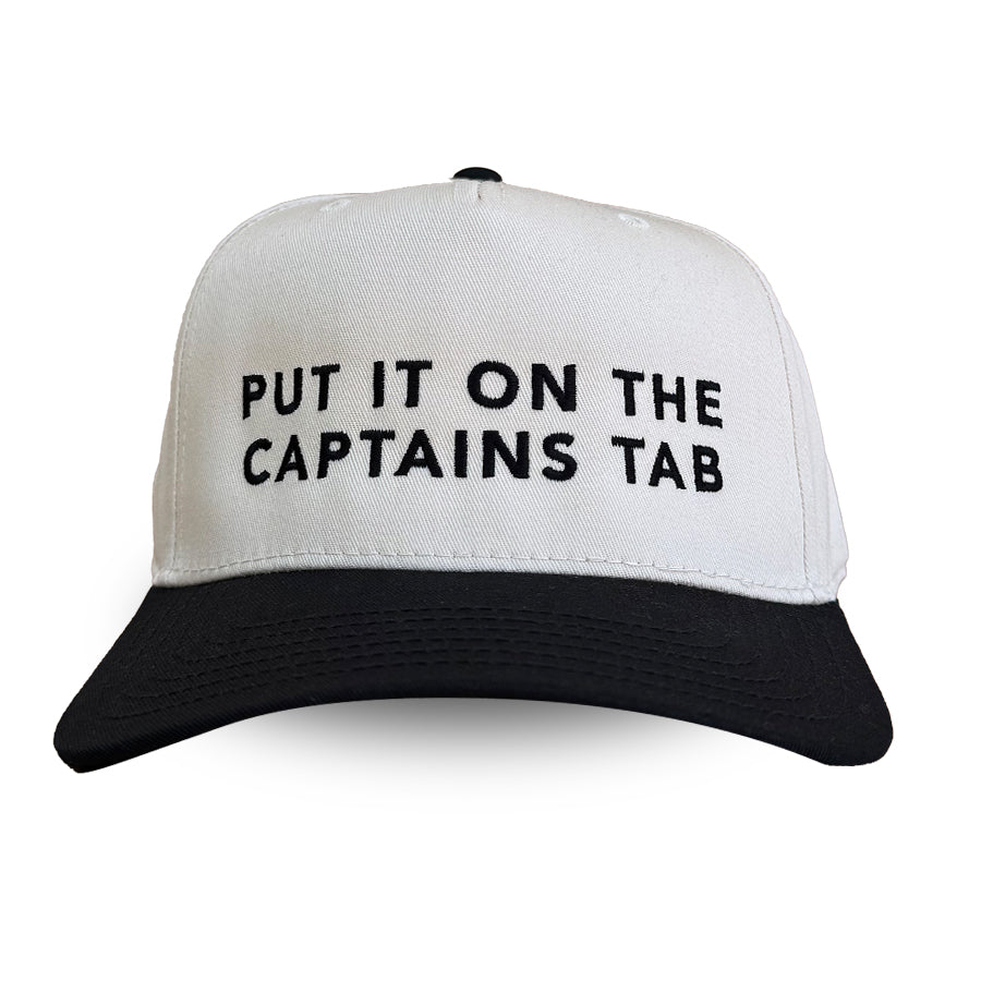 Captains Tab Cap 2-Tone Black – Made For The Lake Co.