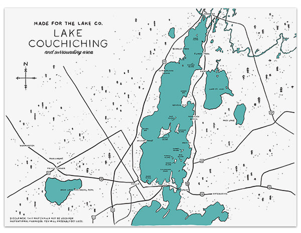 Lake Couchiching Map – Made For The Lake Co.