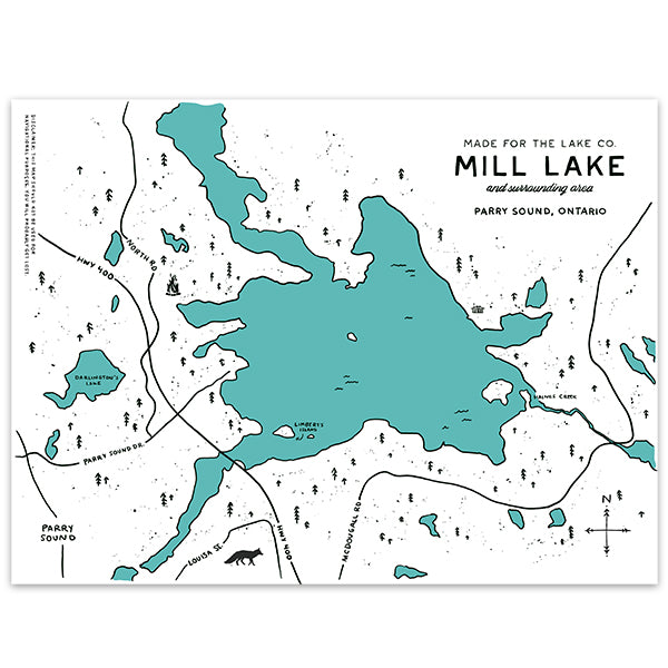 Mill Lake Map – Made For The Lake Co.