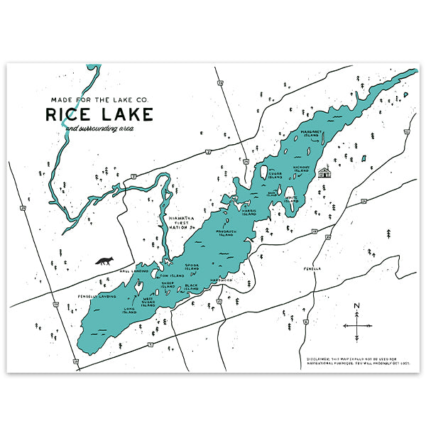 Rice Lake Map – Made For The Lake Co.