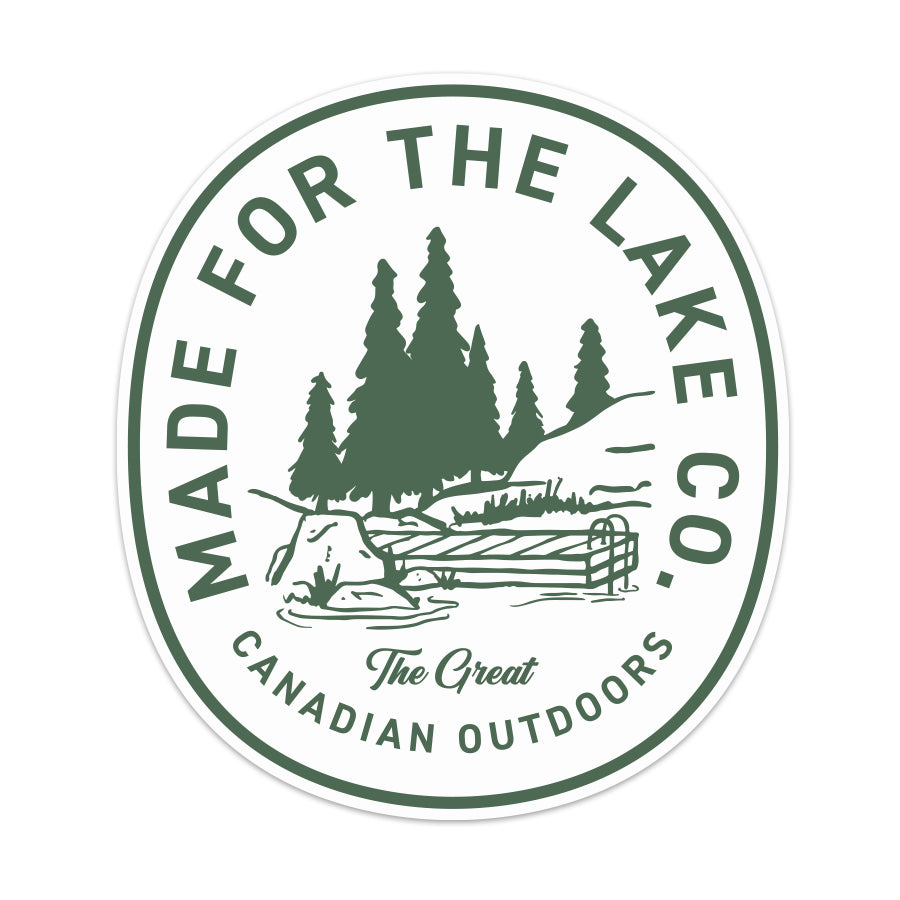 Canadian Outdoors Clear Sticker – Made For The Lake Co.