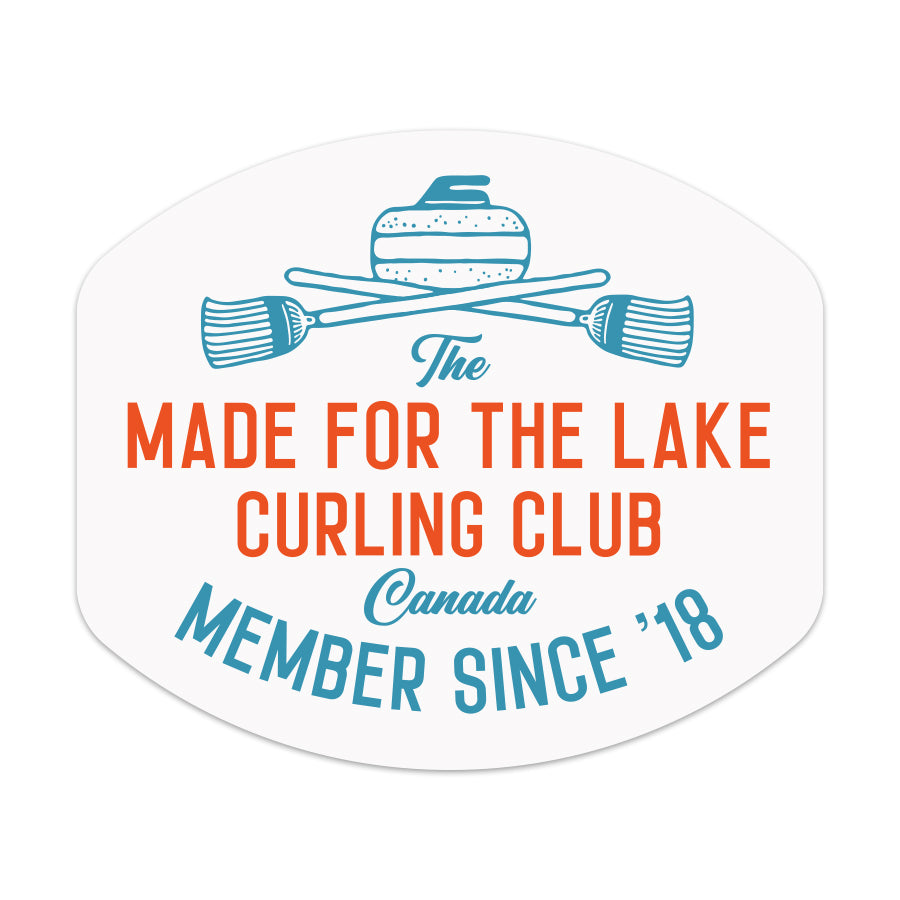 Curling Club Sticker – Made For The Lake Co.