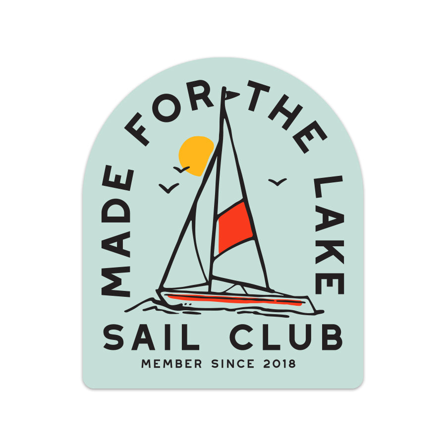 Sail Club Sticker – Made For The Lake Co.