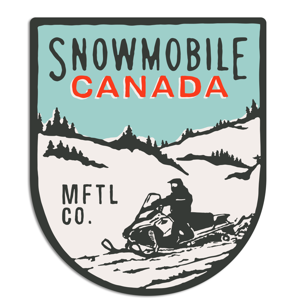 Snowmobile Canada Shield Sticker – Made For The Lake Co.